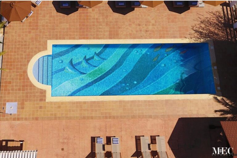 Ocean Mosaic Modern Pools - MEC - Bespoke Luxury Mosaics