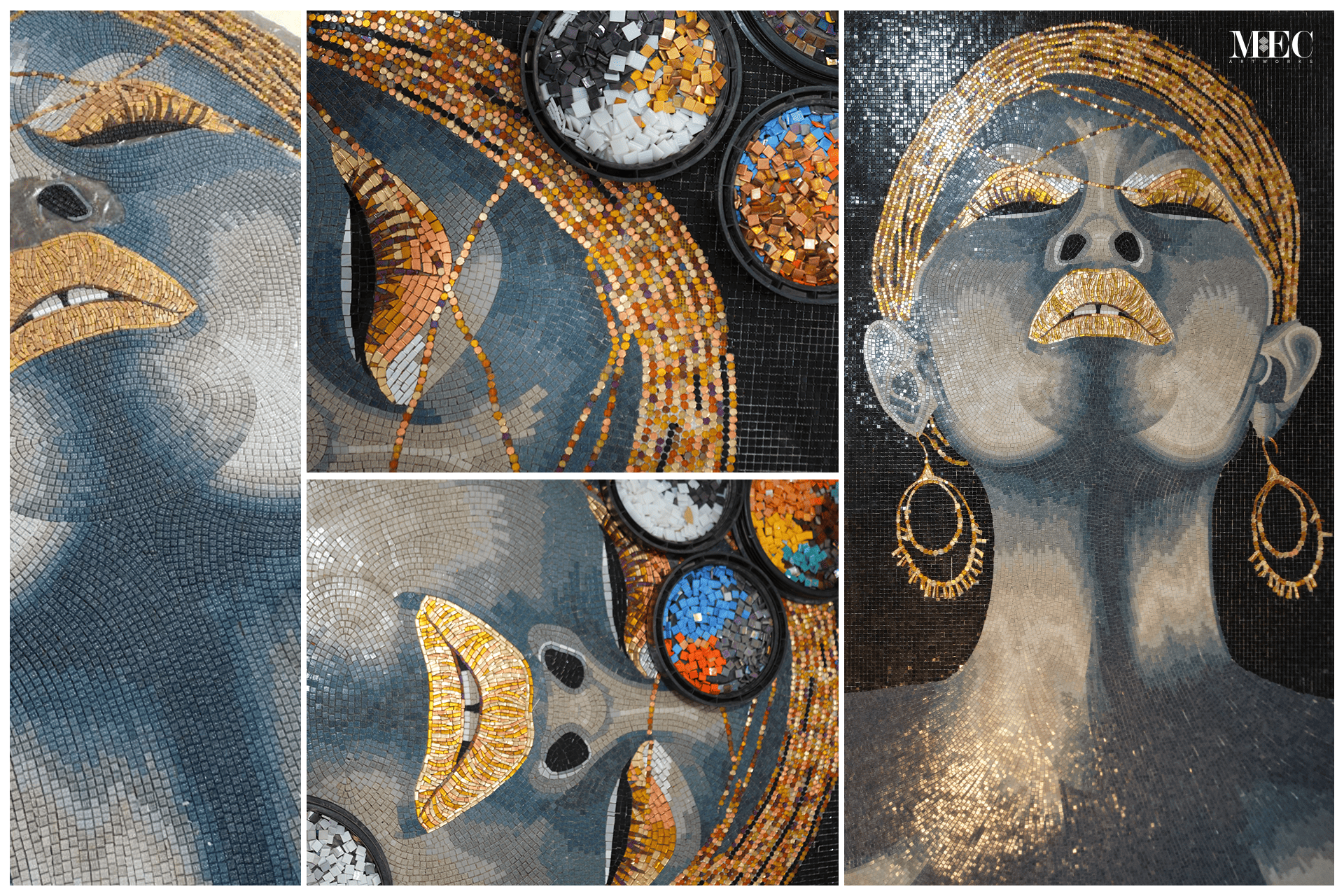 Mosaic Art Portraits - MEC - Bespoke Luxury Mosaics