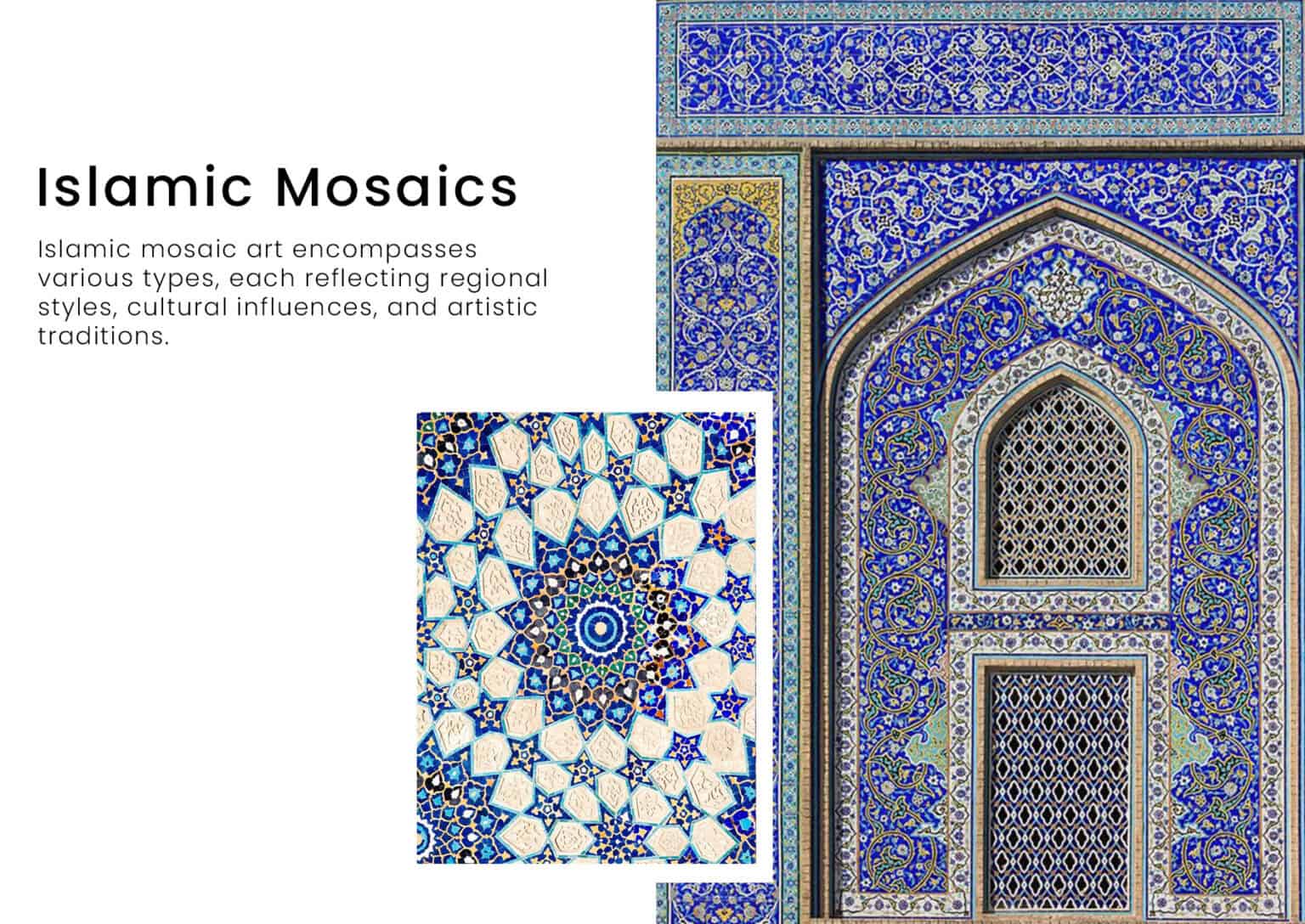 Types of mosaic styles in Islamic art