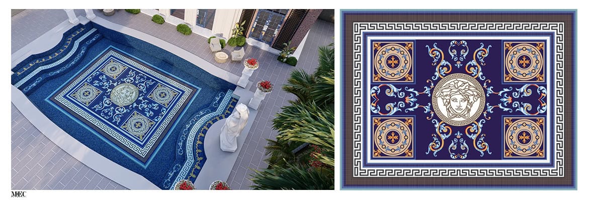 $10M Vegas Property Get a Custom Versace Mosaic Pool - MEC - Bespoke ...