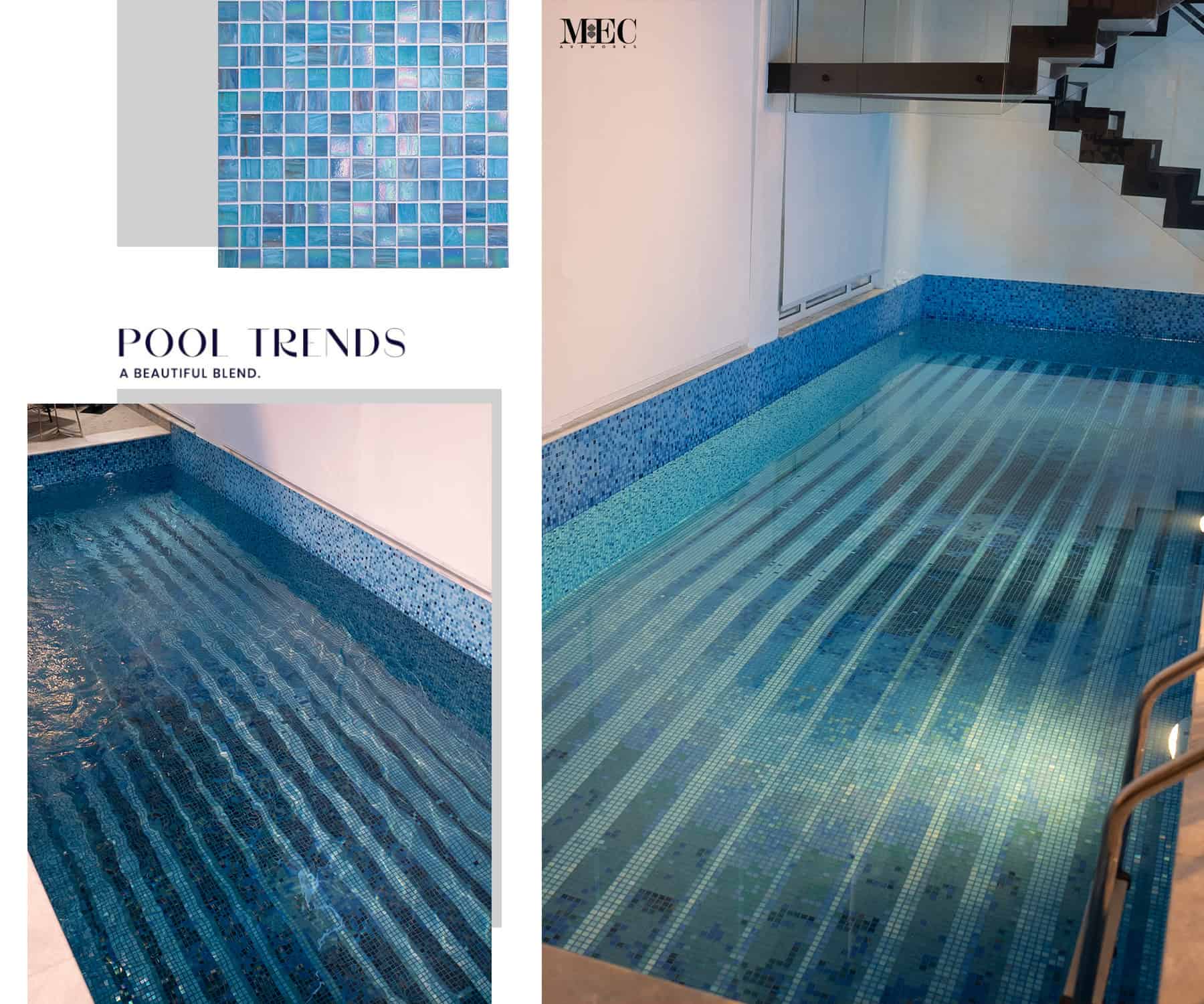 Striped Pool Mosaic Tile Ideas: Adding Iridescent Magic to Your Pool ...