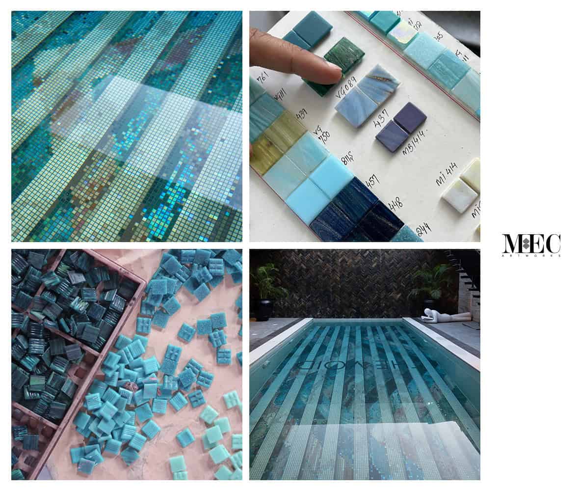 Striped Pool Mosaic Tile Ideas: Adding Iridescent Magic to Your Pool ...