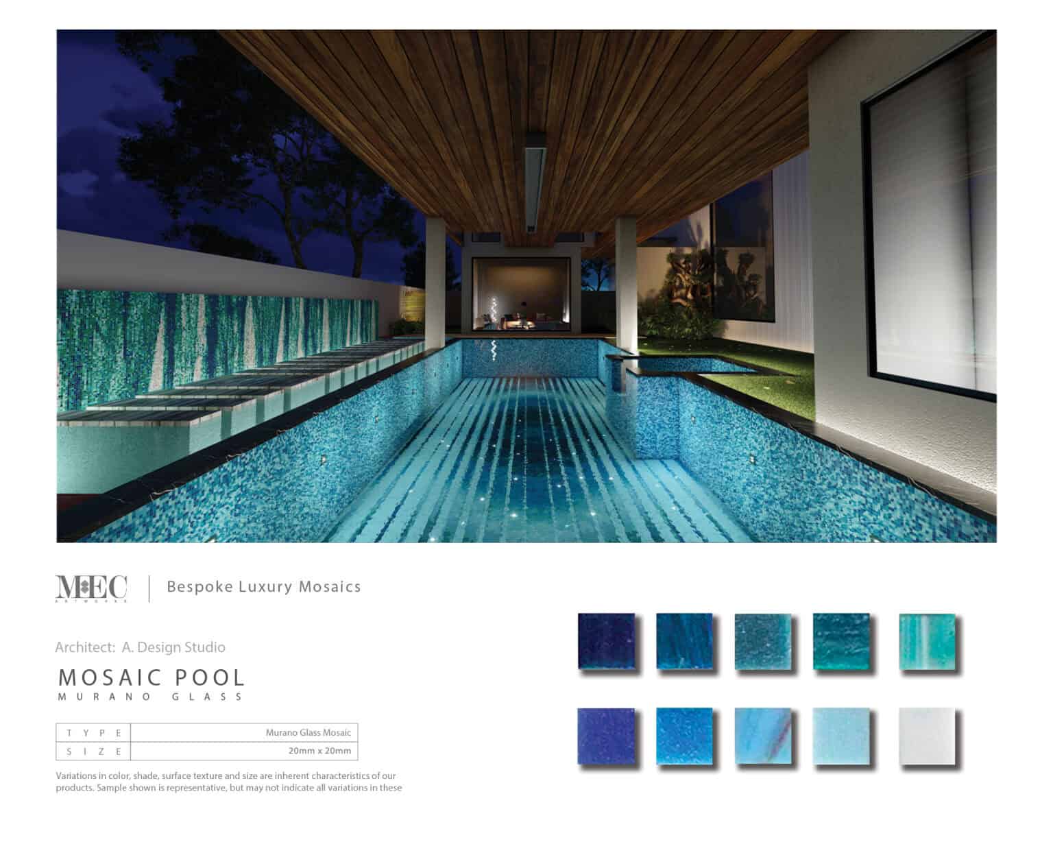 Striped Pool Mosaic Tile Ideas: Adding Iridescent Magic to Your Pool ...