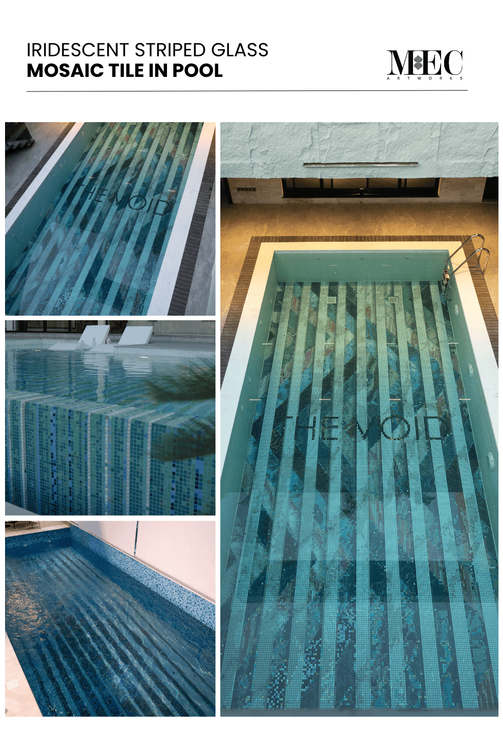 Striped Pool Mosaic Tile Ideas: Adding Iridescent Magic to Your Pool ...
