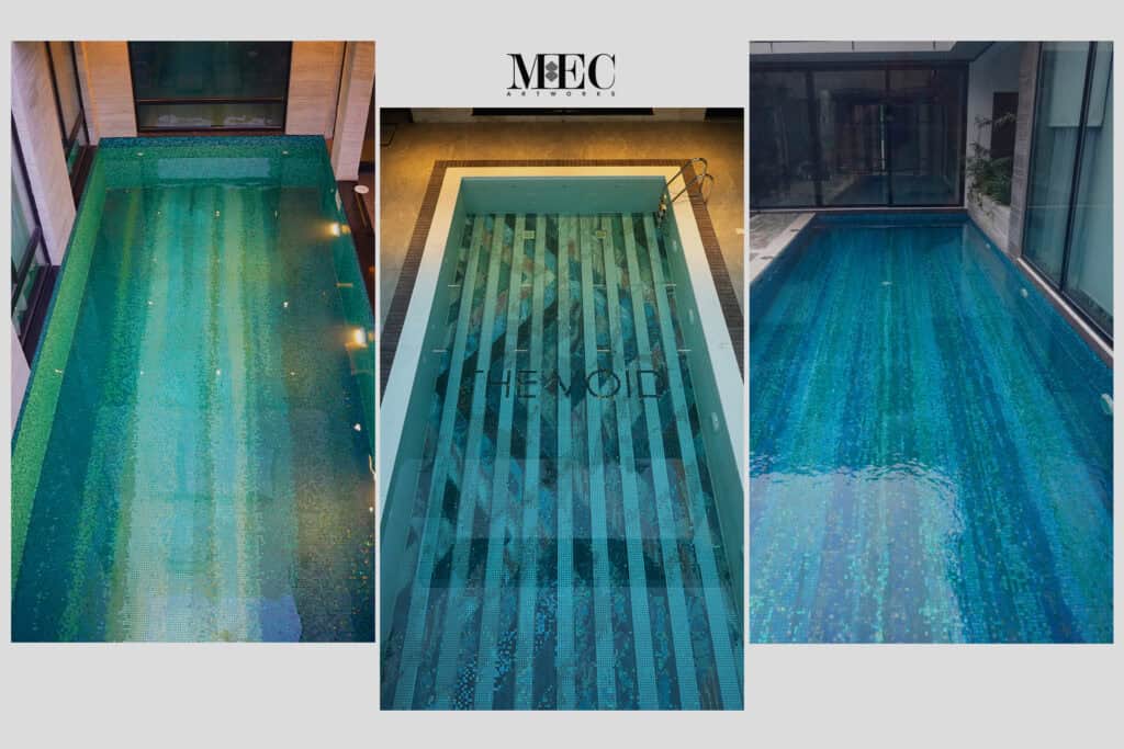 Striped Pool Mosaic Tile Ideas: Adding Iridescent Magic to Your Pool ...