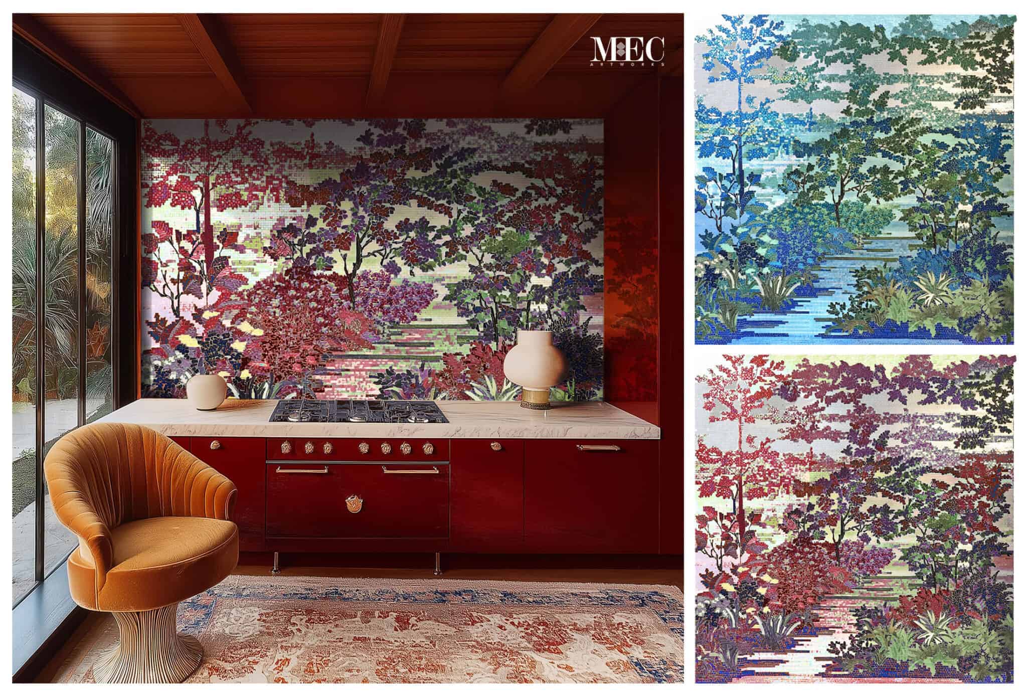 14 Exquisite Mosaic Tile Ideas for Kitchen Backsplashes & Islands - MEC ...